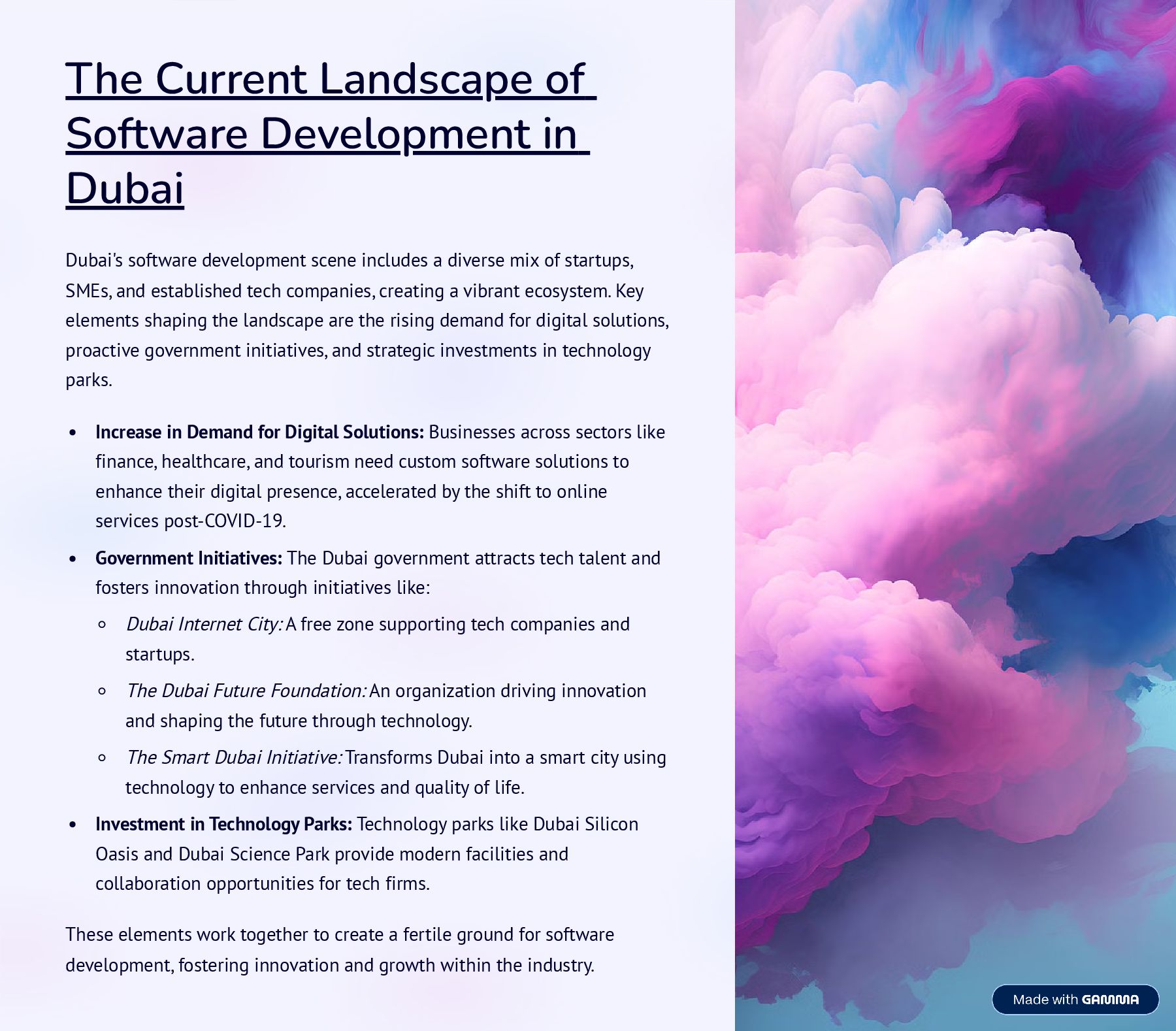 Software development in Dubai - Speaker Deck