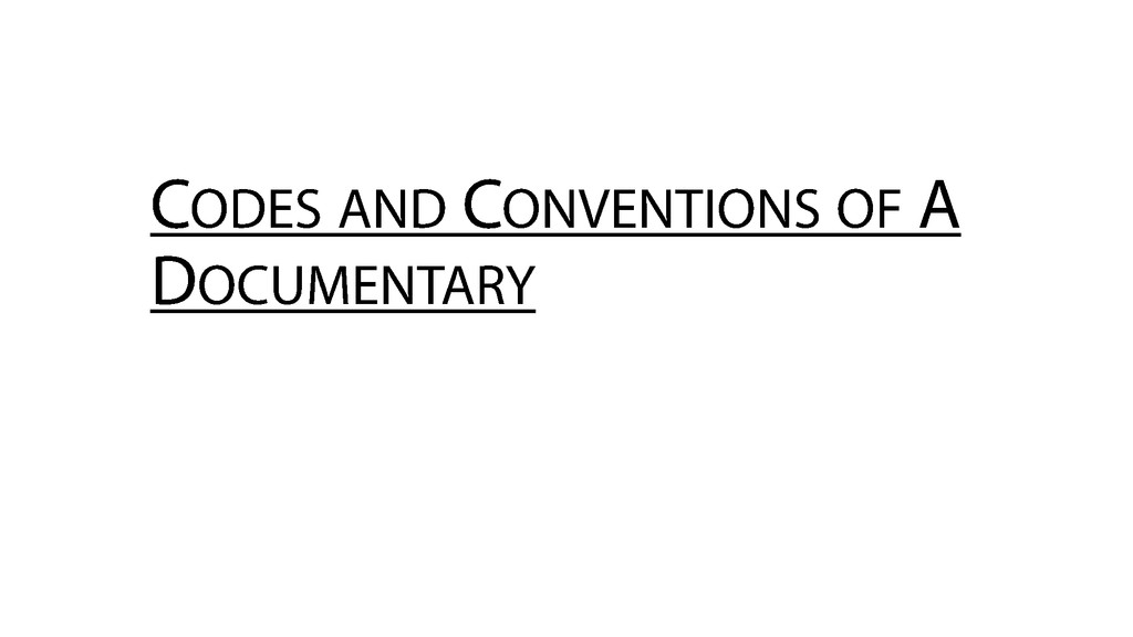 Codes And Conventions Speaker Deck