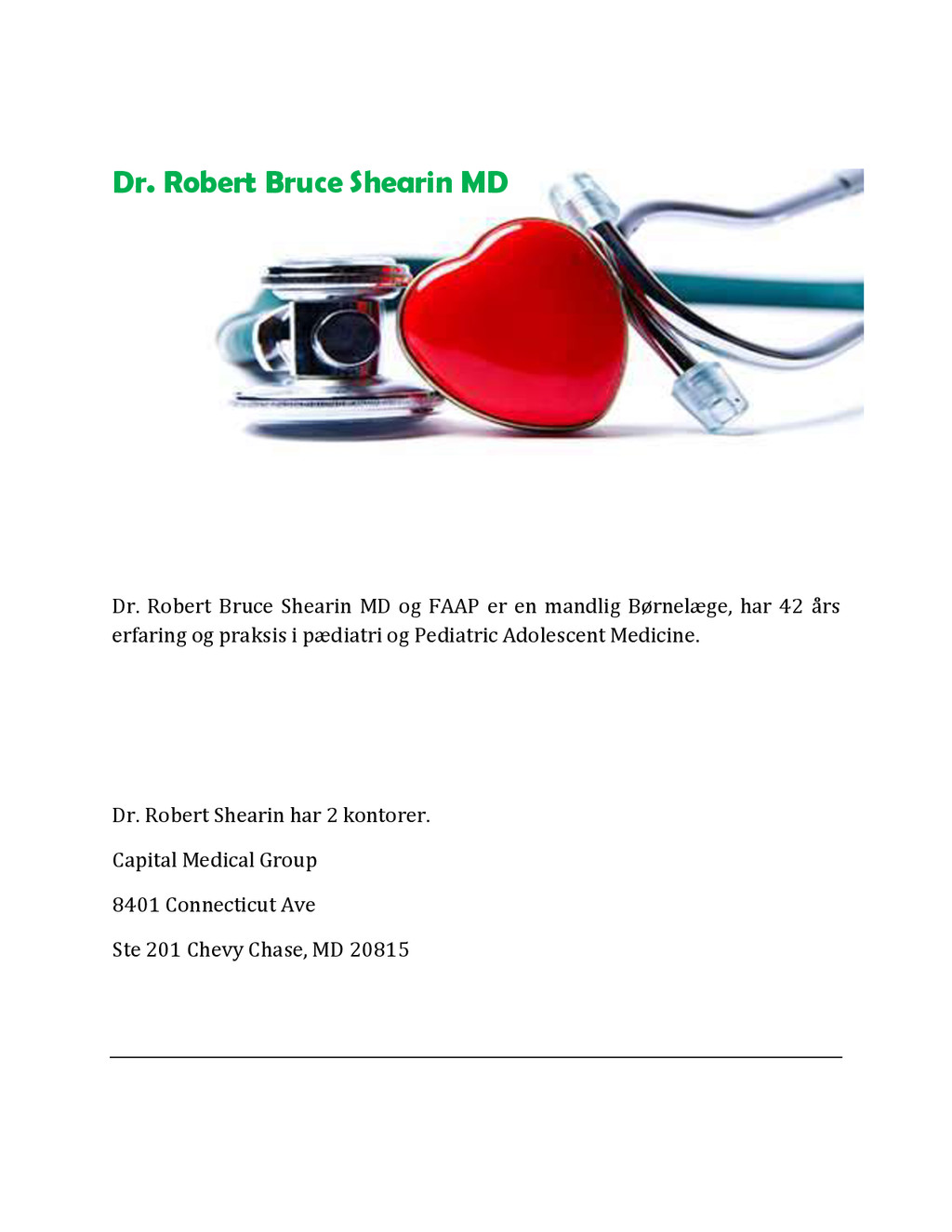 Dr. Robert Bruce Shearin MD - Speaker Deck