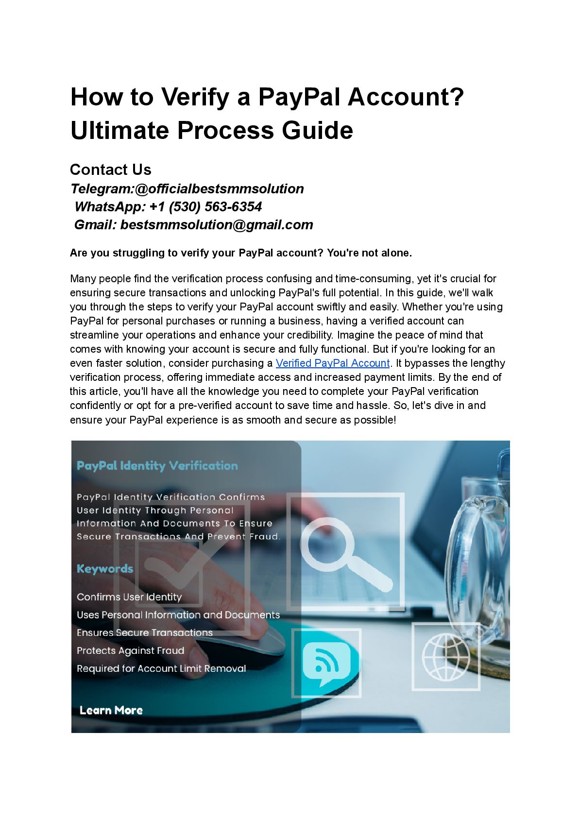 How to Verify a PayPal Account? Ultimate Process Guide - Speaker Deck