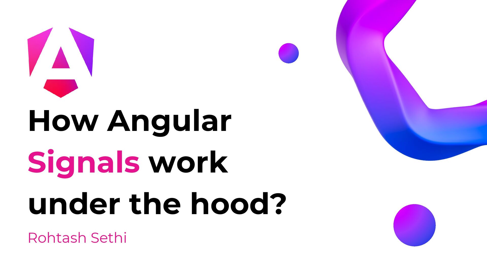 How Angular Signals work under the hood? - Speaker Deck