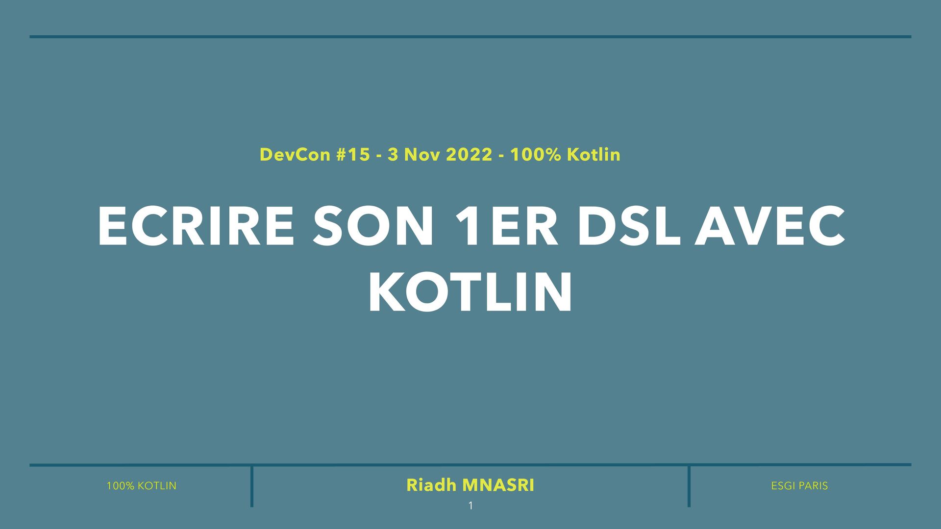 Ecrire son premier DSL avec Kotlin - Speaker Deck