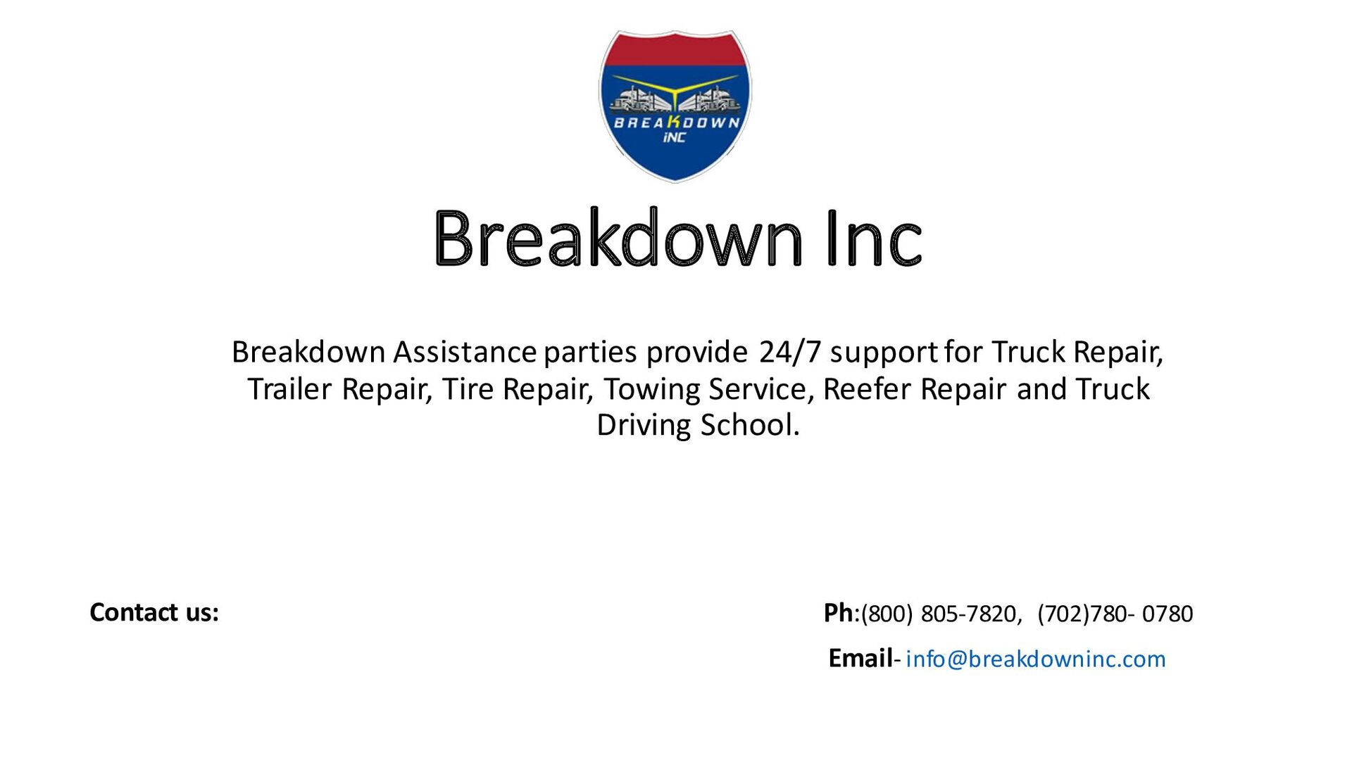 Breakdown Inc - Speaker Deck