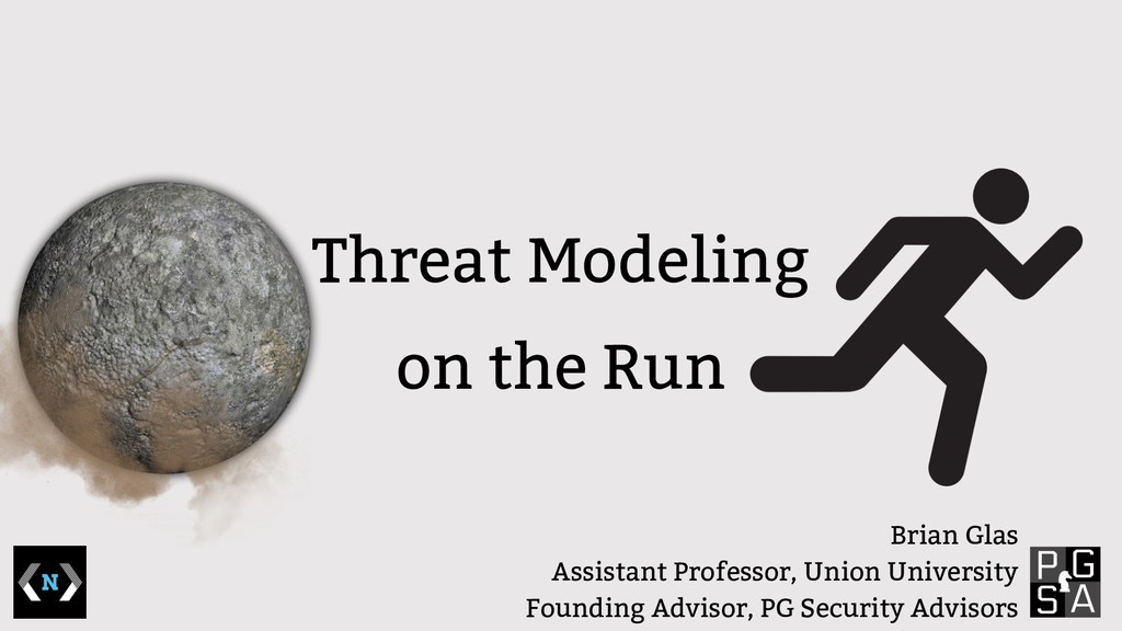 Threat Modeling on the Run - Speaker Deck