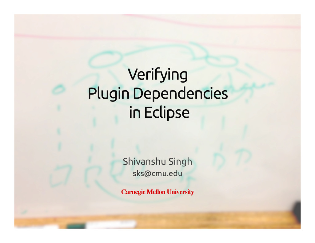 Verifying Dependencies in Eclipse - Speaker Deck