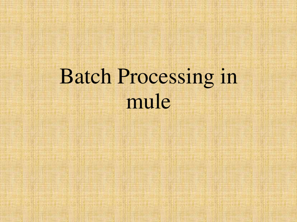 batch-processing - Speaker Deck