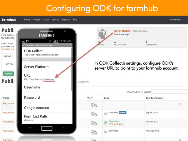 formhub: Setting up ODK Collect - Speaker Deck