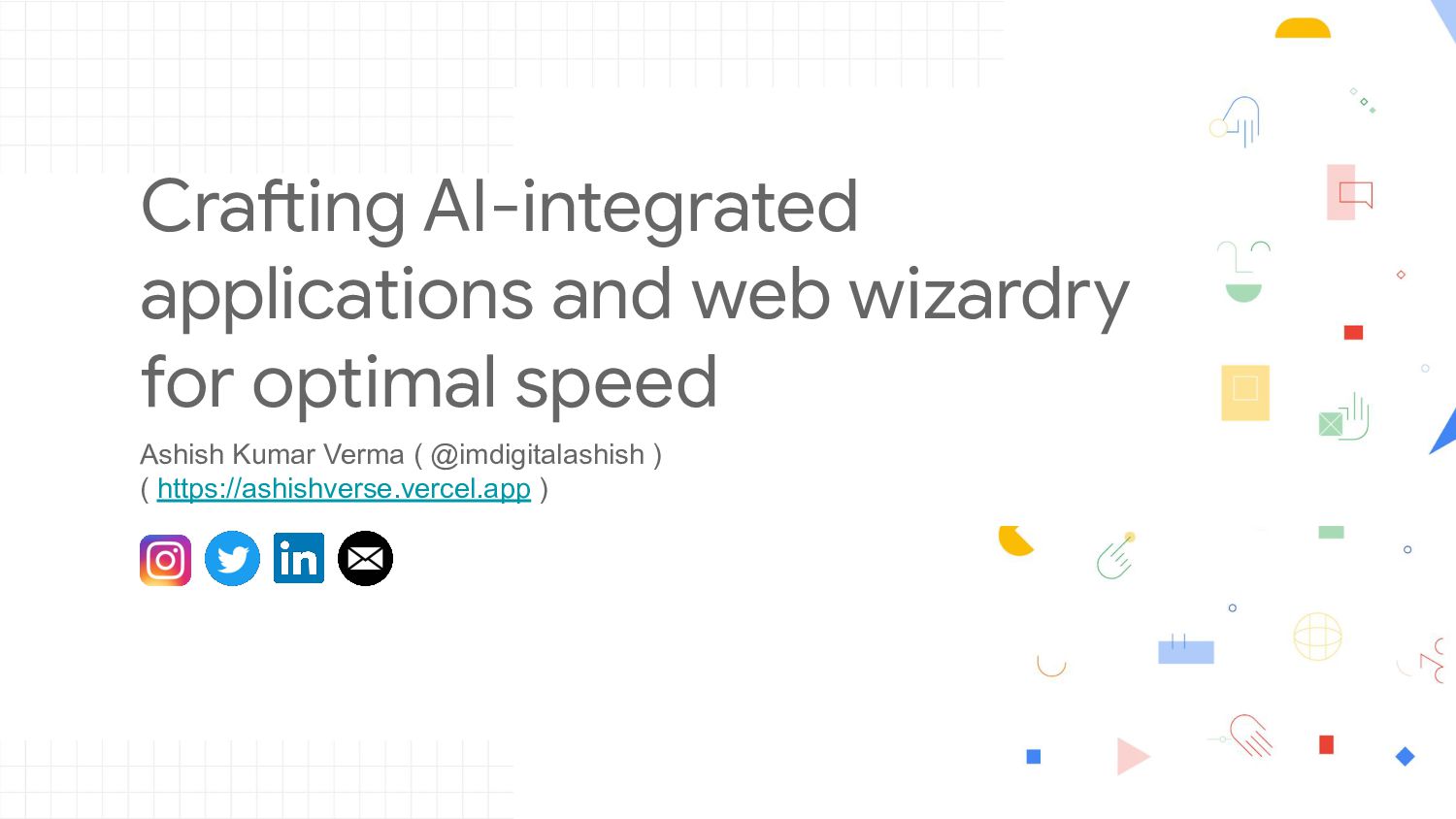 Crafting AI-integrated applications and web wizardry for optimal speed ...