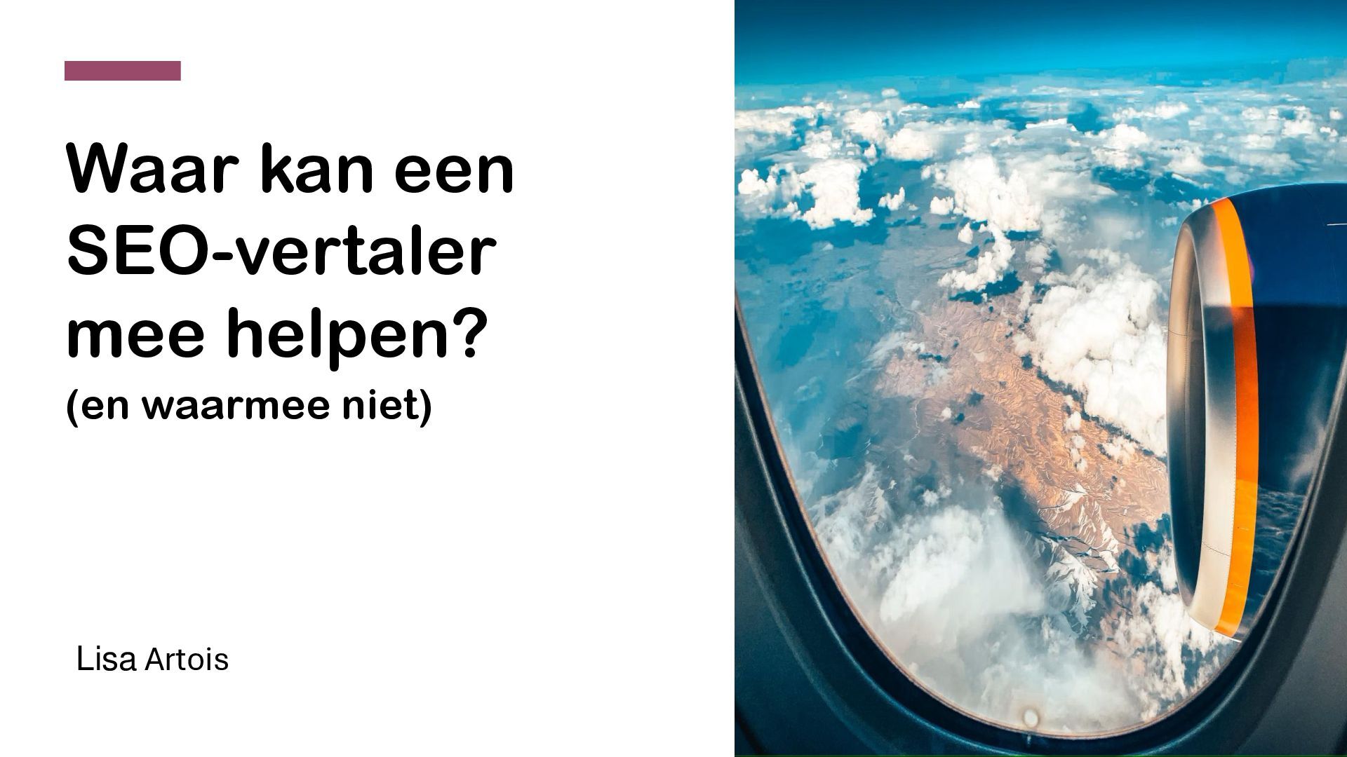 Waar kan een SEO-vertaler mee helpen - Speaker Deck