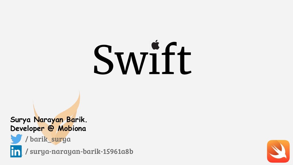 Introduction To Swift Speaker Deck 8852