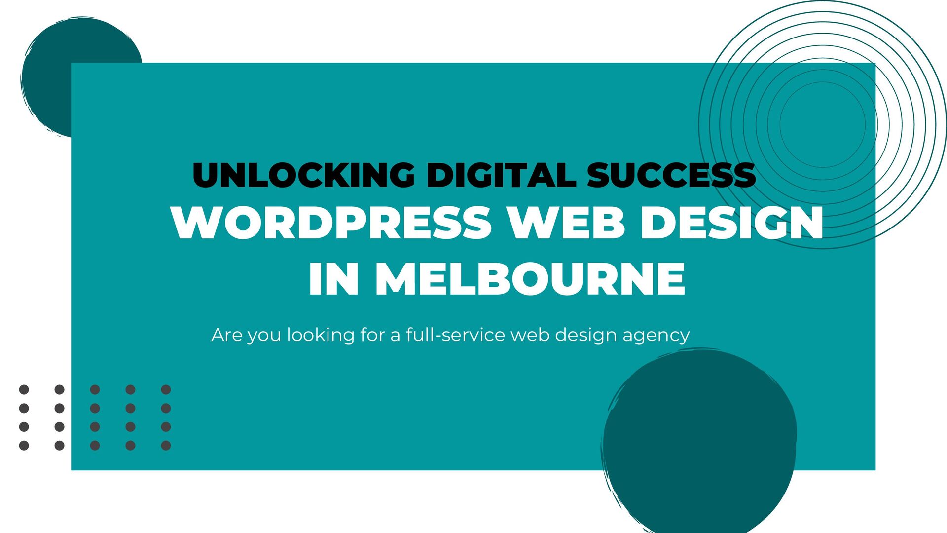 Unlocking Digital Success: WordPress Web Design in Melbourne - Speaker Deck