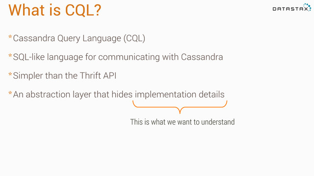 Deep dive into CQL - Speaker Deck