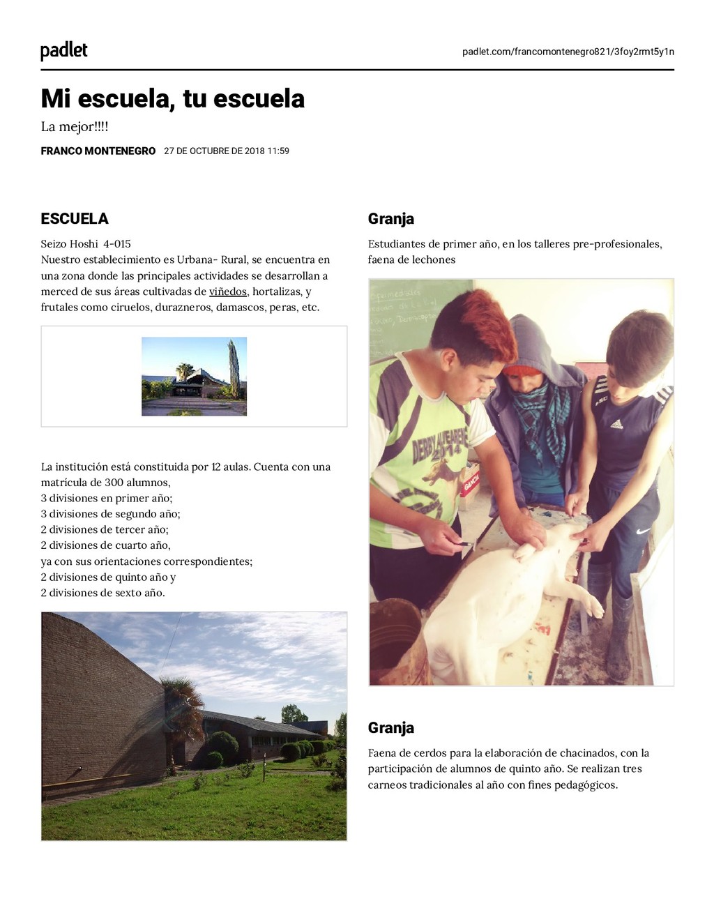 Proyecto Mi Escuela, Tu Escuela - Speaker Deck