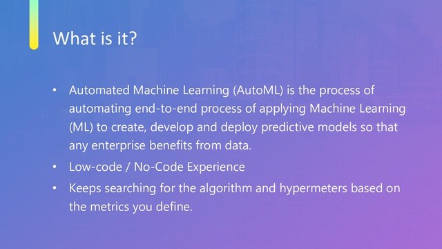 The ML Hero’s Secret Weapon: AutoML - Speaker Deck