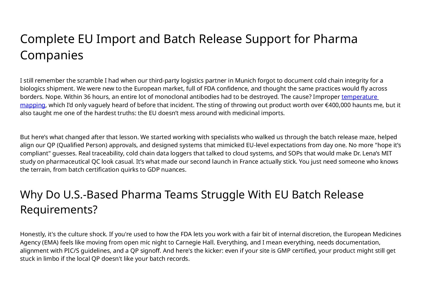 Complete EU Import and Batch Release Support for Pharma Companies - Speaker Deck