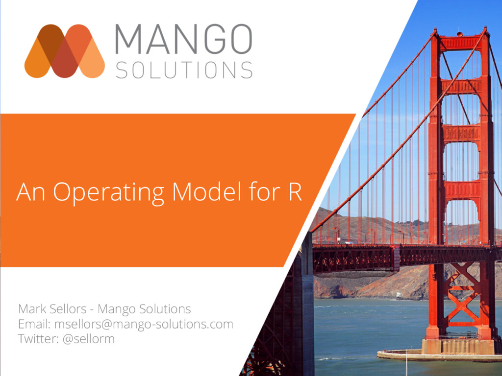 An Operating Model for R - Speaker Deck