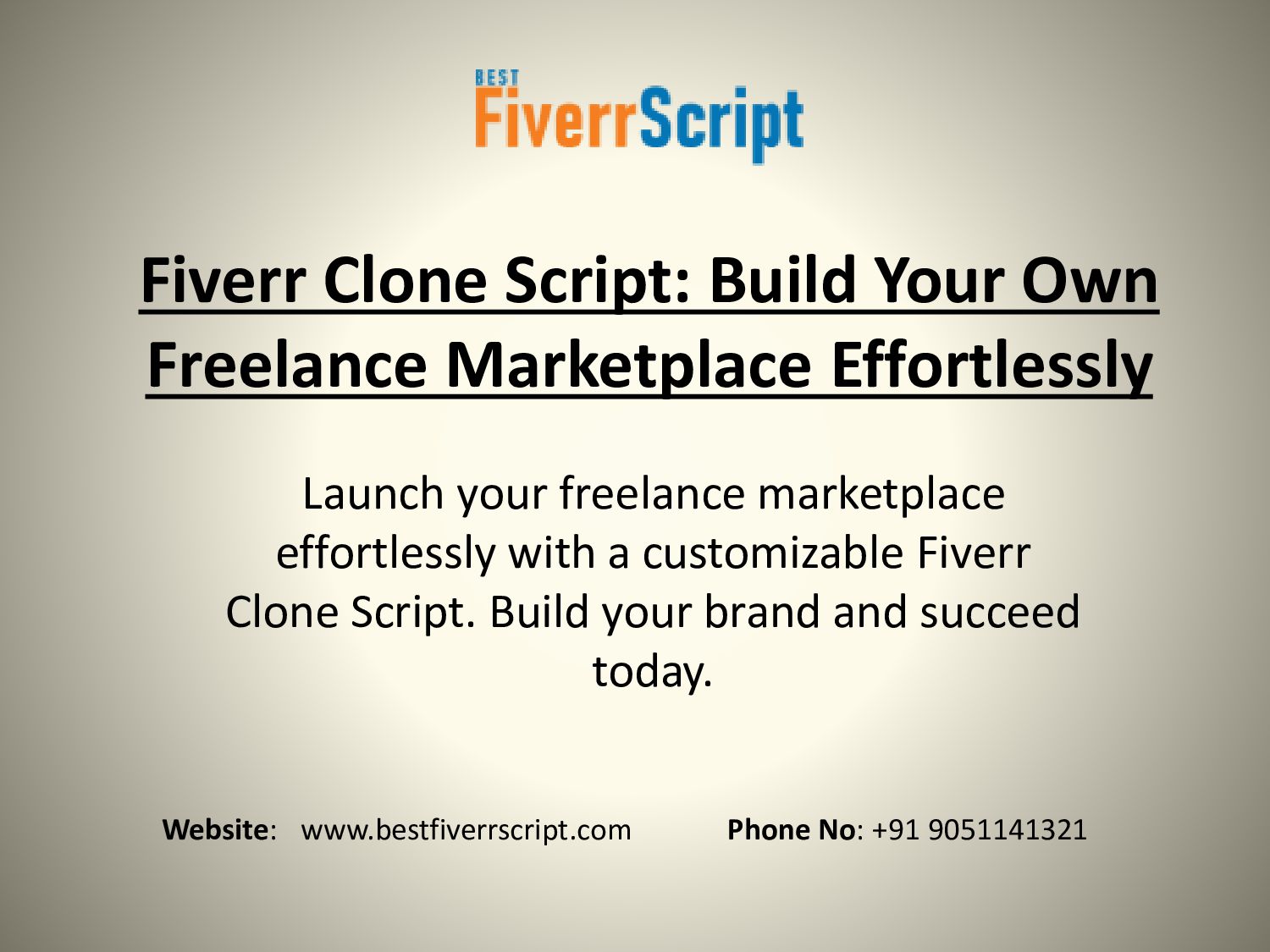 Fiverr Clone Script: Build Your Own Freelance Marketplace Effortlessly - Speaker Deck