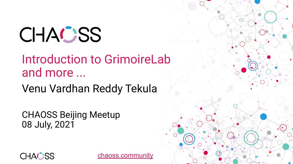 Introduction to GrimoireLab and more ... - Speaker Deck