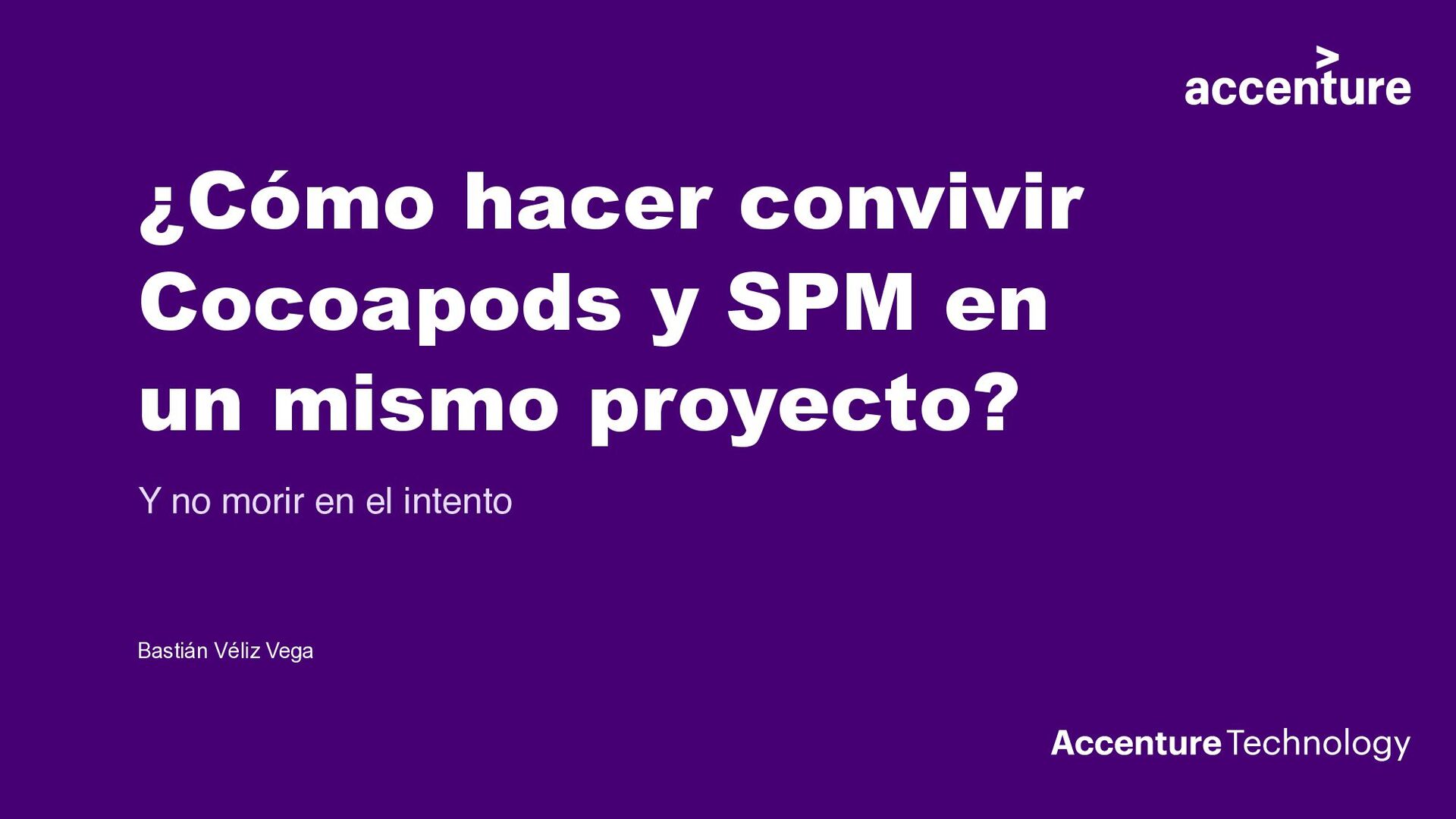 Como hacer coexistir CocoaPods y SPM - Speaker Deck