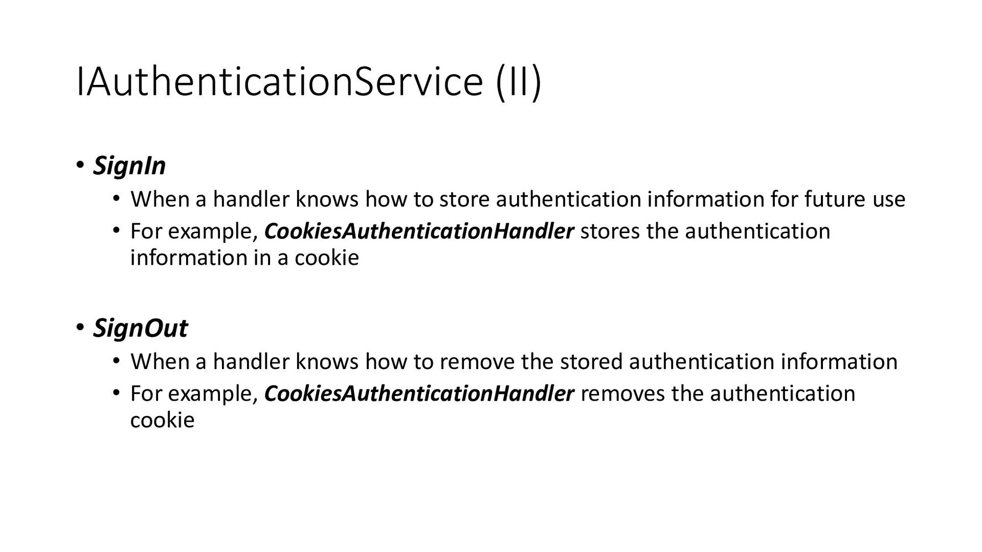 Authentication In Net 8 Whats New Speaker Deck 