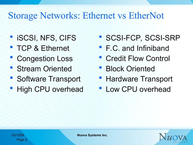 2008: TCP Issues in the Data Center - Speaker Deck