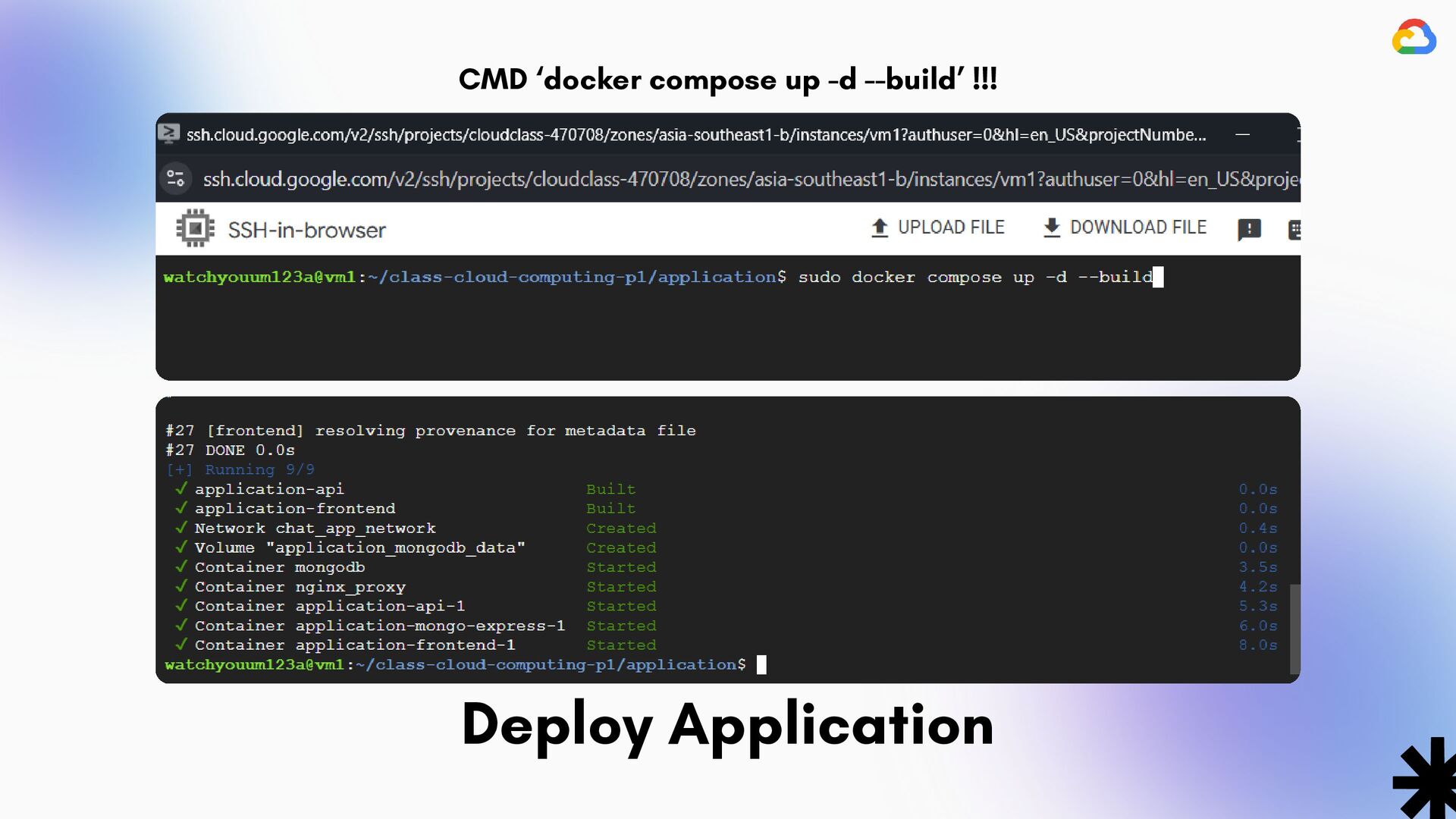 Cloud Slide P1 - Deploy Web Application in GCP - Speaker Deck