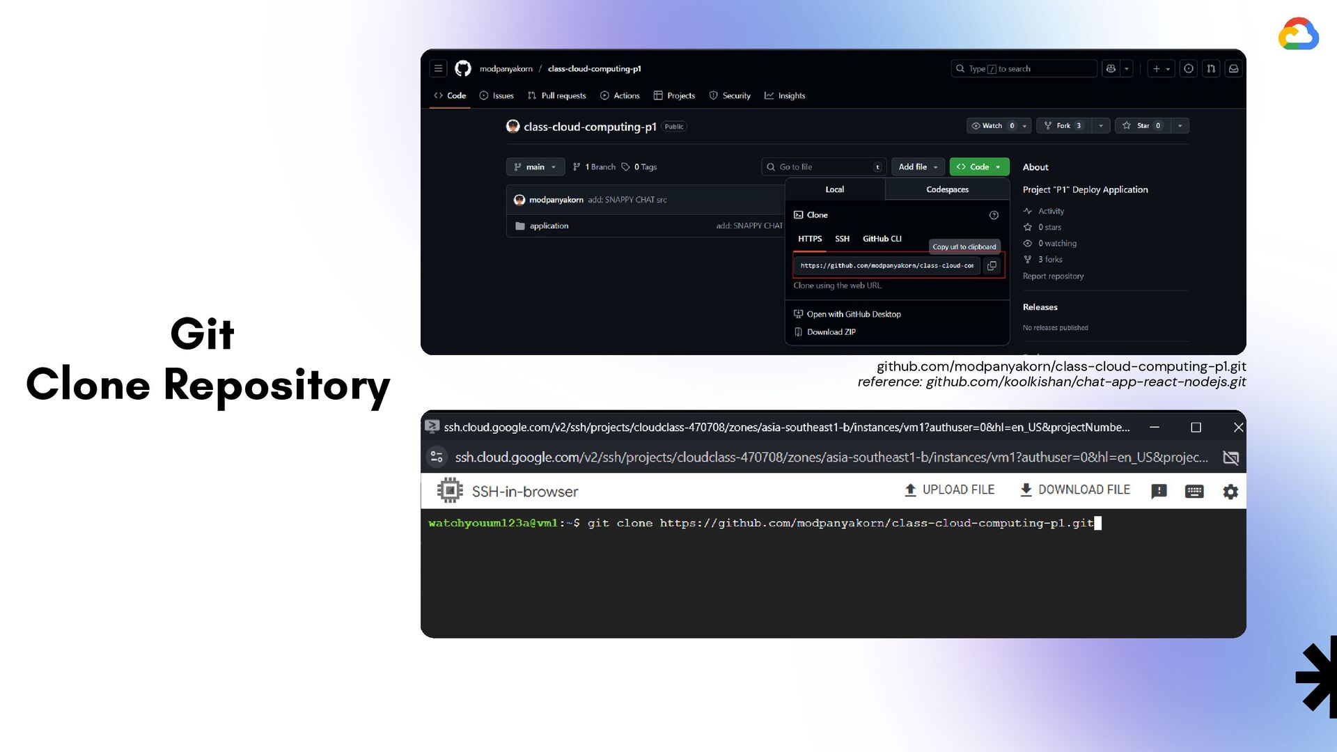 Cloud Slide P1 - Deploy Web Application in GCP - Speaker Deck