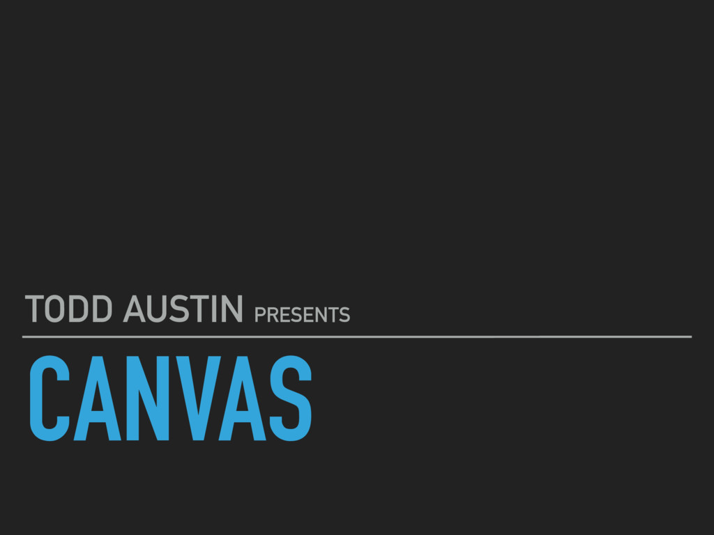 Canvas - Speaker Deck