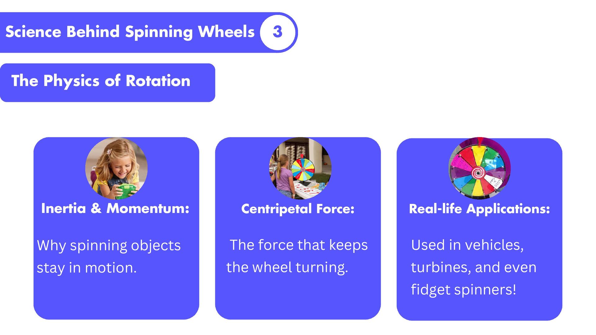 Spin the Wheels: The Magic of Spinning Motion - Speaker Deck