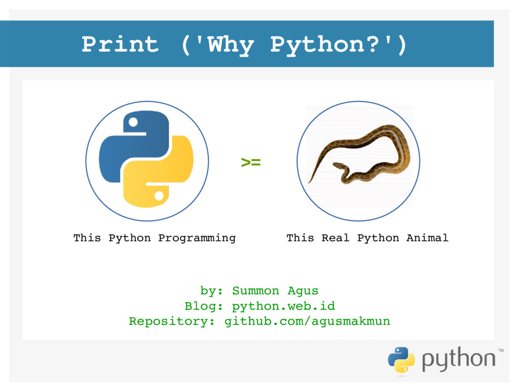Pengenalan Bahasa Pemrograman Python - Speaker Deck