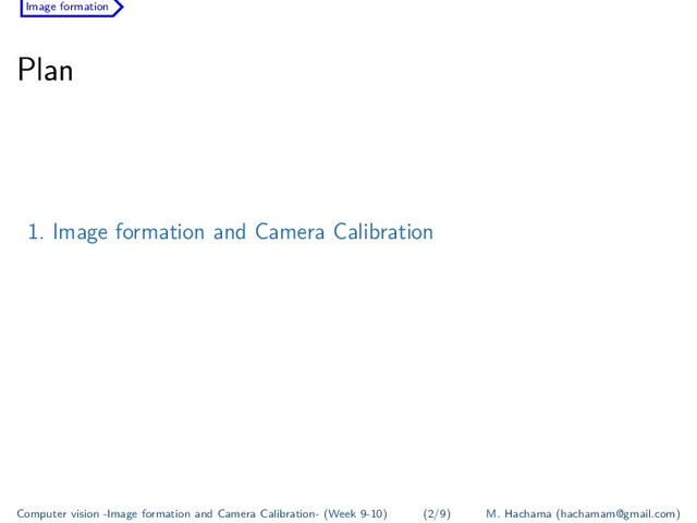 Computer Vision: 6.Image formation - Speaker Deck