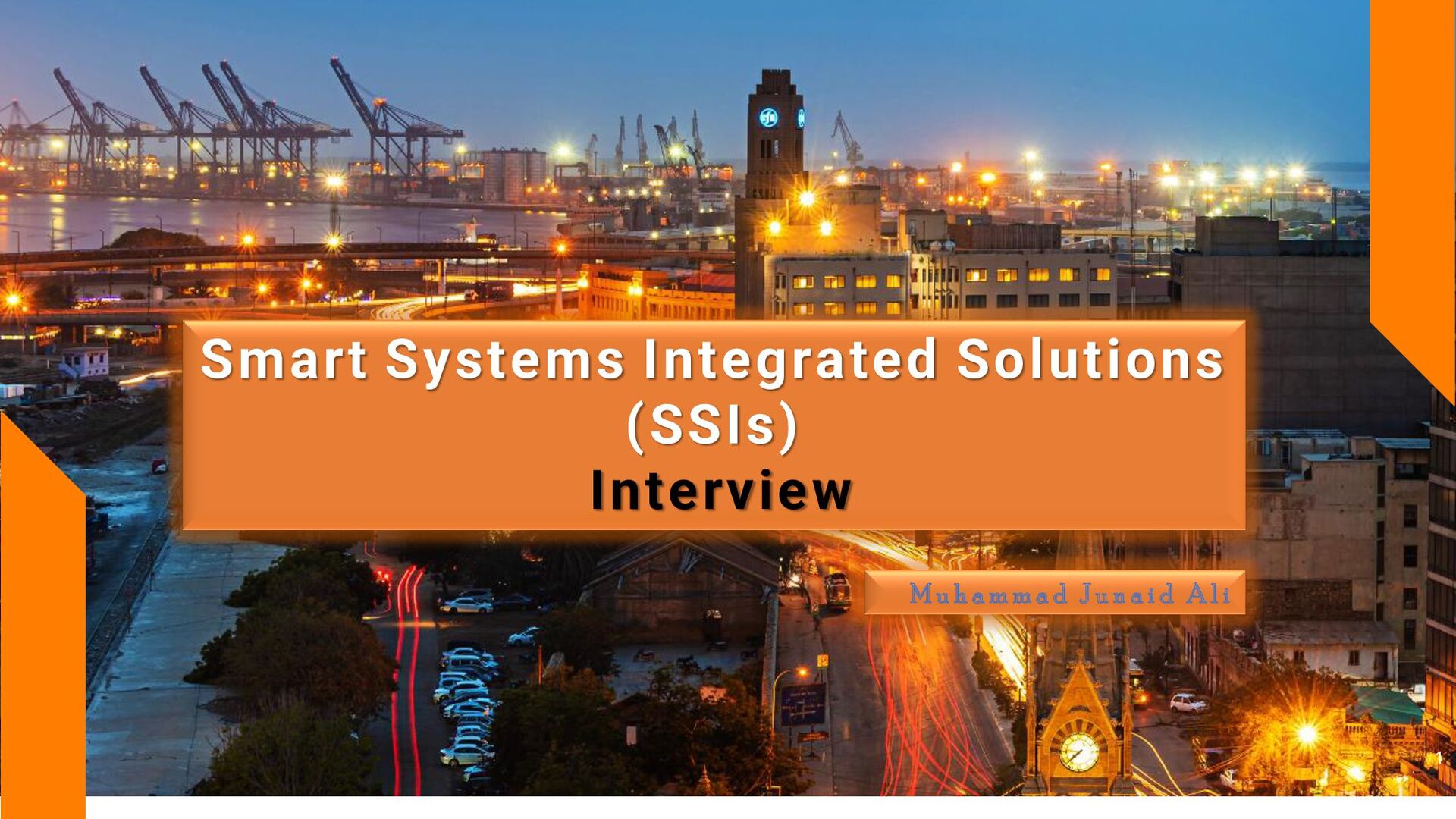 Interview SSIs - Muhammad Junaid Ali - Speaker Deck