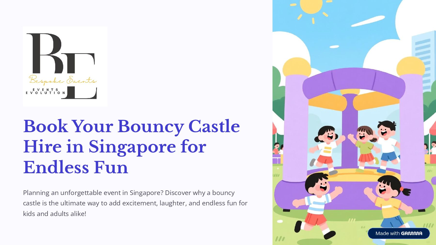 Book Your Bouncy Castle Hire in Singapore for Endless Fun - Speaker Deck