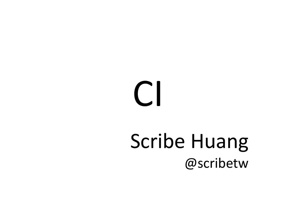 Continuous Integration - Speaker Deck