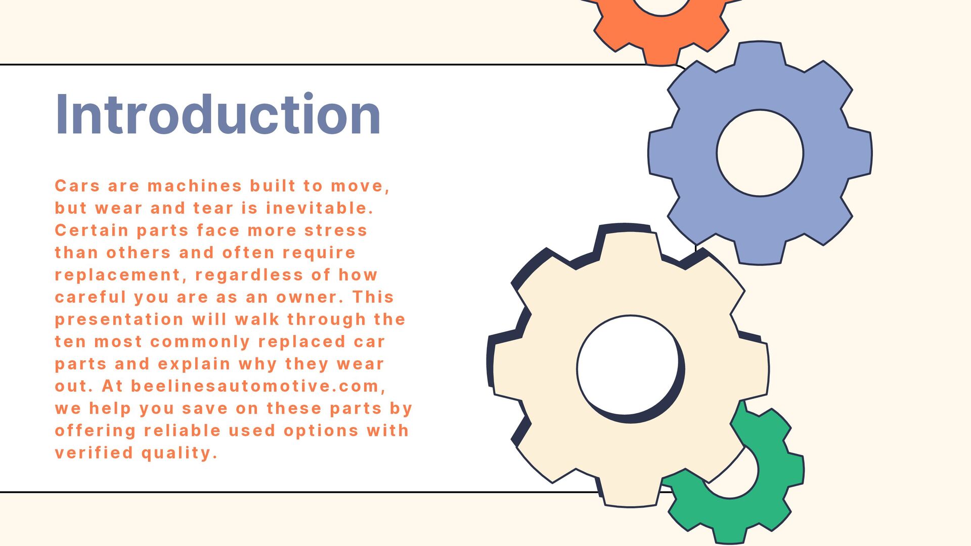 Top 10 Most Replaced Car Parts & Why - Speaker Deck