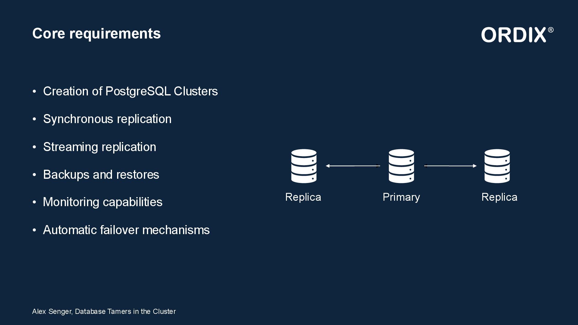 Kubernetes Operators for PostgreSQL - Speaker Deck