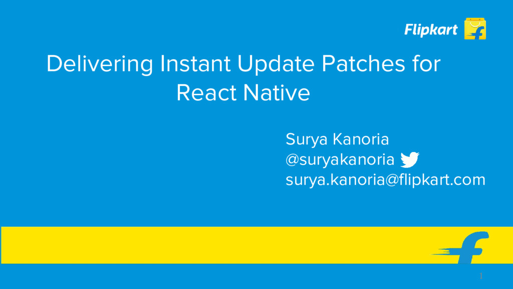 Delivering Instant Update Patches for React Native at Scale - Speaker Deck