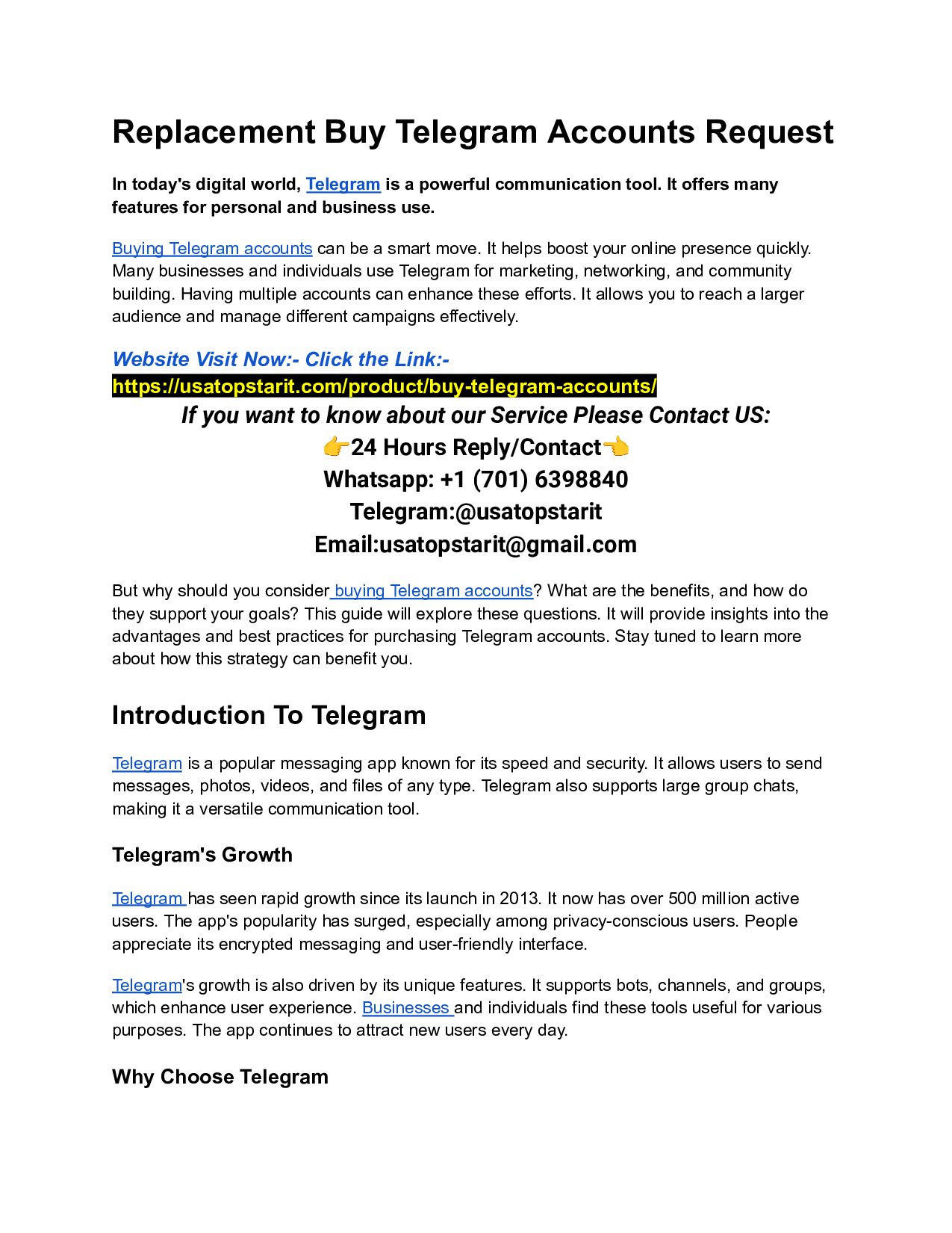 Benefits Of Buying Telegram Accounts - Speaker Deck