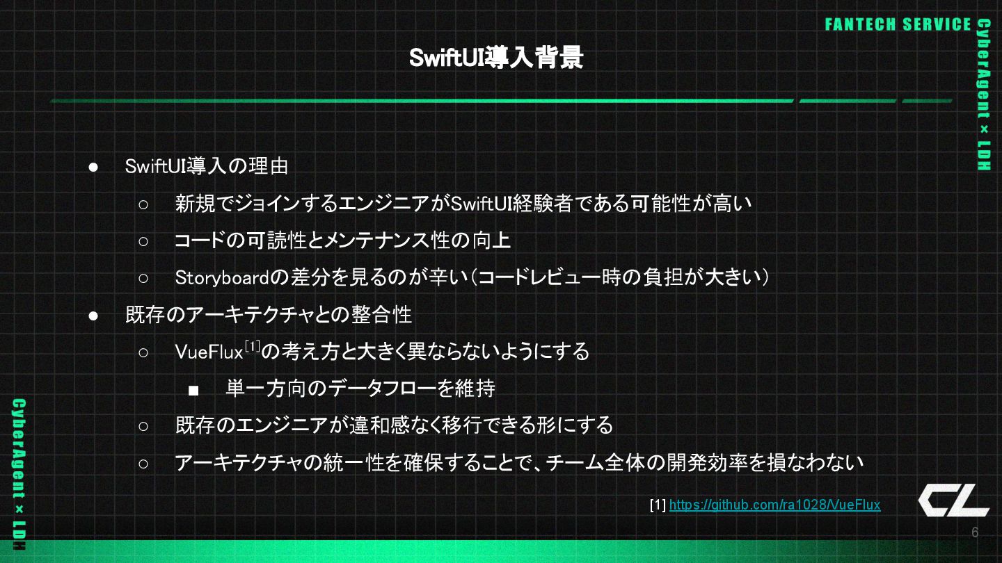 SwiftUI導入から1年、 SwiftUI導入とVueFluxライクな状態管理 - Speaker Deck