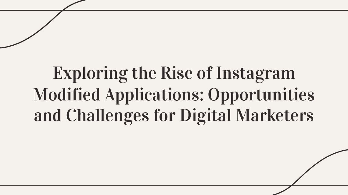 Instagram Modified Applications - Speaker Deck