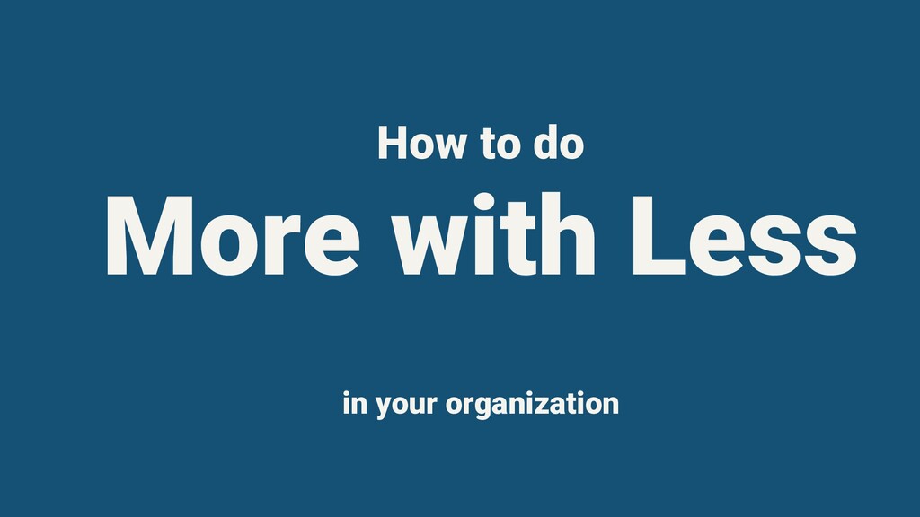 Exploitation and Exploration in an organization redefined - Speaker Deck