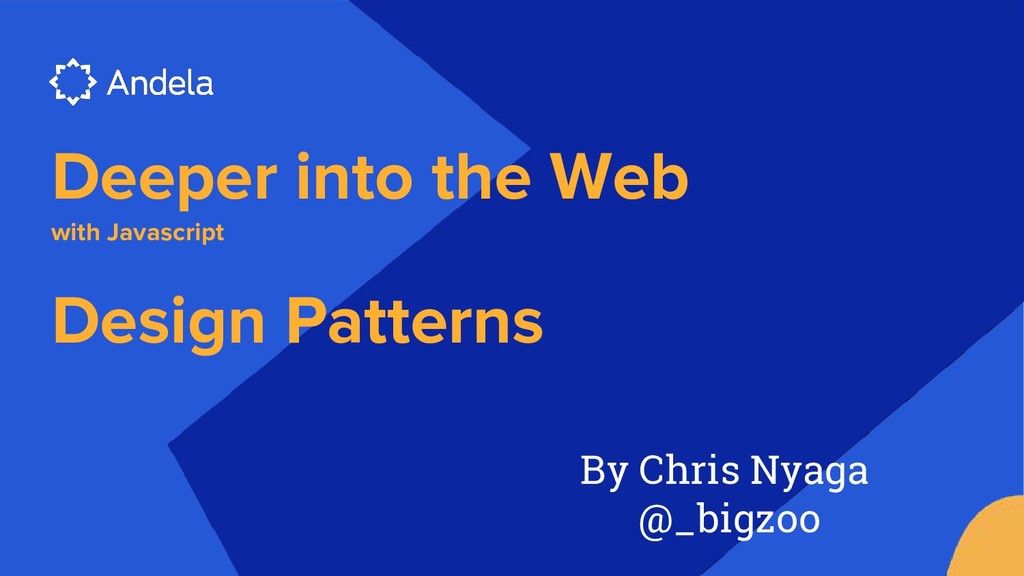 An Overview of Javascript Design Patterns - Speaker Deck