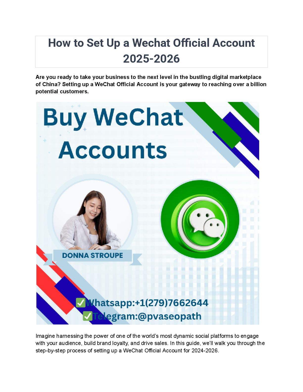 How to Set Up a Wechat Official Account 2025-2026 - Speaker Deck