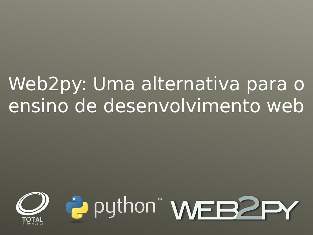 Apresentação python weekend - Speaker Deck