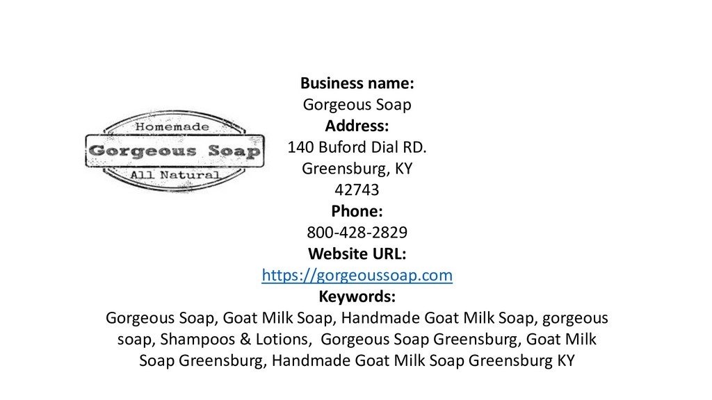 Gorgeous Soap Speaker Deck