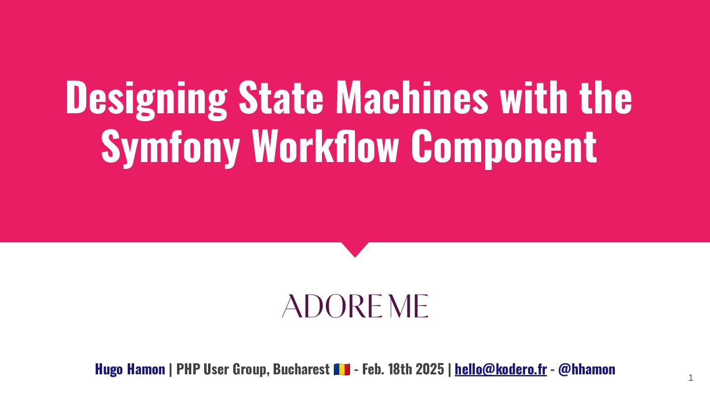 State Machines With The Symfony Component Speaker Deck