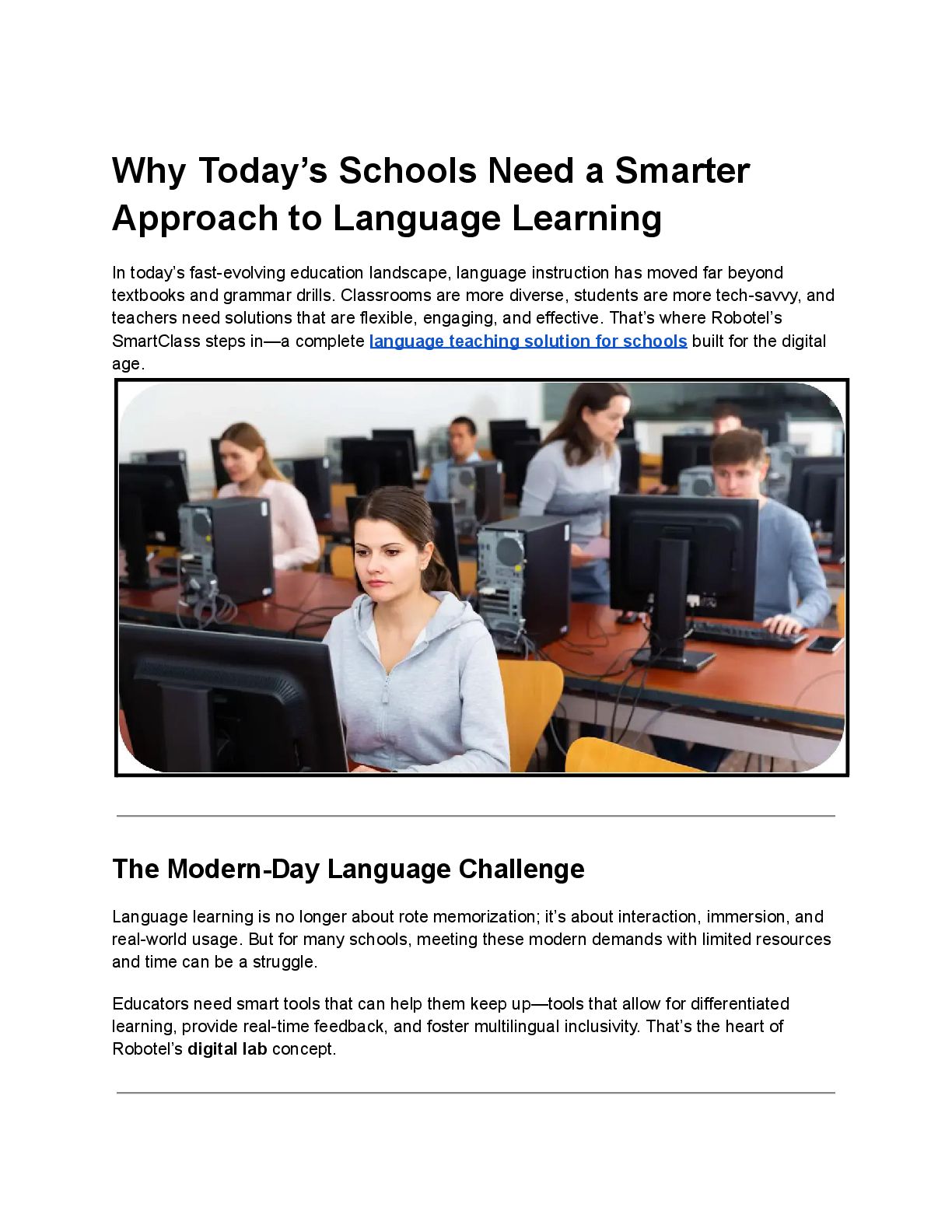 Why Today’s Schools Need a Smarter Approach to Language Learning - Speaker Deck