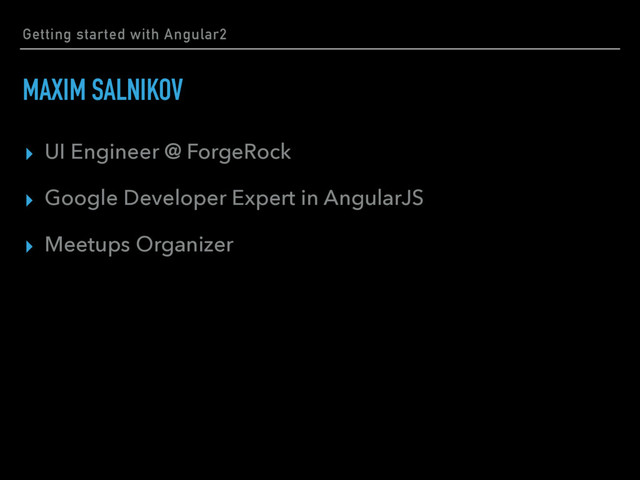 Getting started with Angular2 - Speaker Deck