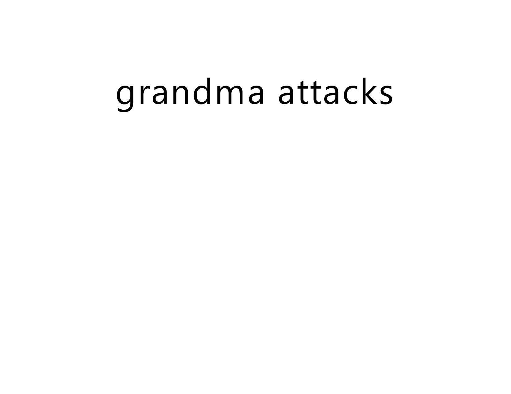Grandma's Attacks - Speaker Deck