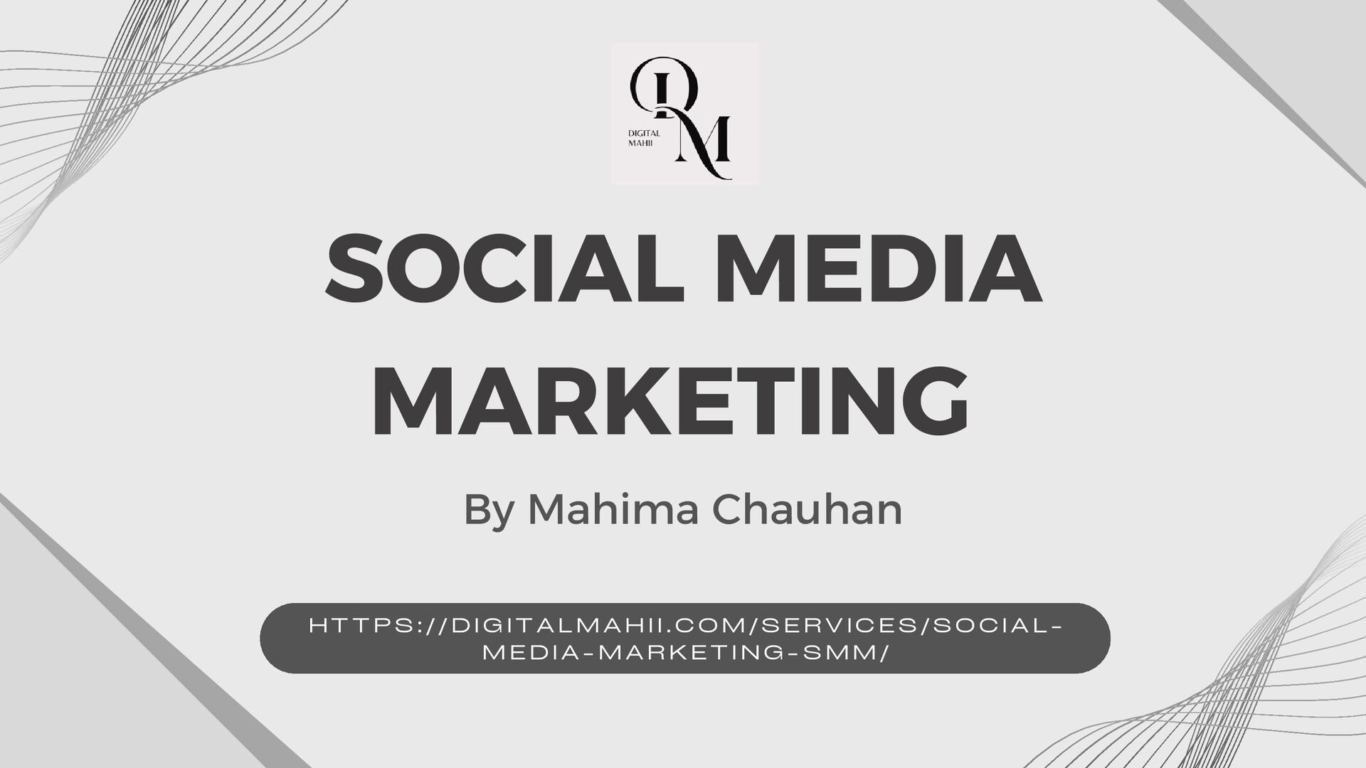 Social Media Marketing Service PPT - Speaker Deck
